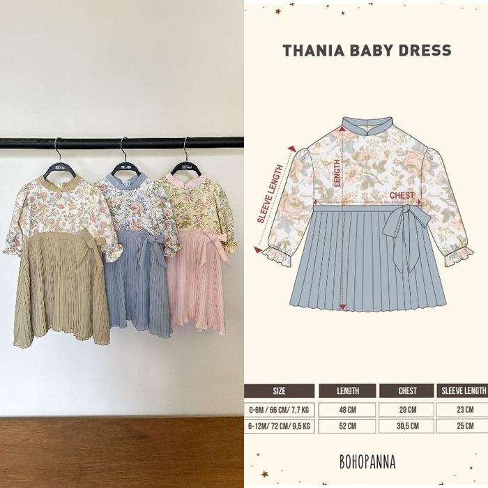 Jual Bohopanna - Thania Baby Dress Bohopanna - Thania Kids Set - Thania ...