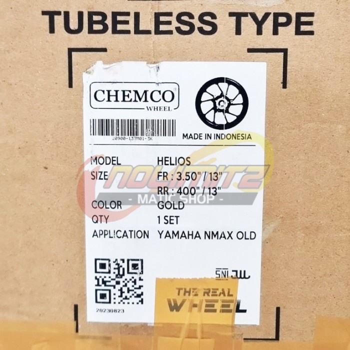 Jual Velg Chemco Helios Depan Belakang Yamaha NMAX OLD | Shopee Indonesia