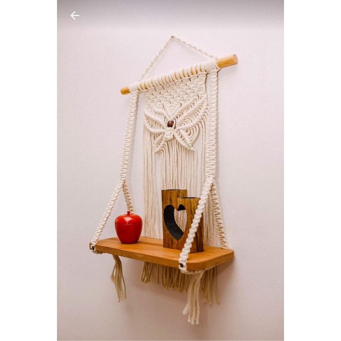 Jual RAK GANTUNG DINDING/ RAK MACRAME/ RAK GANTUNG MACRAME KODE 462 ...