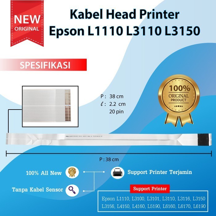 Jual Kabel Print Head Epson L1110 L3110 Flexible Cable Printhead ...