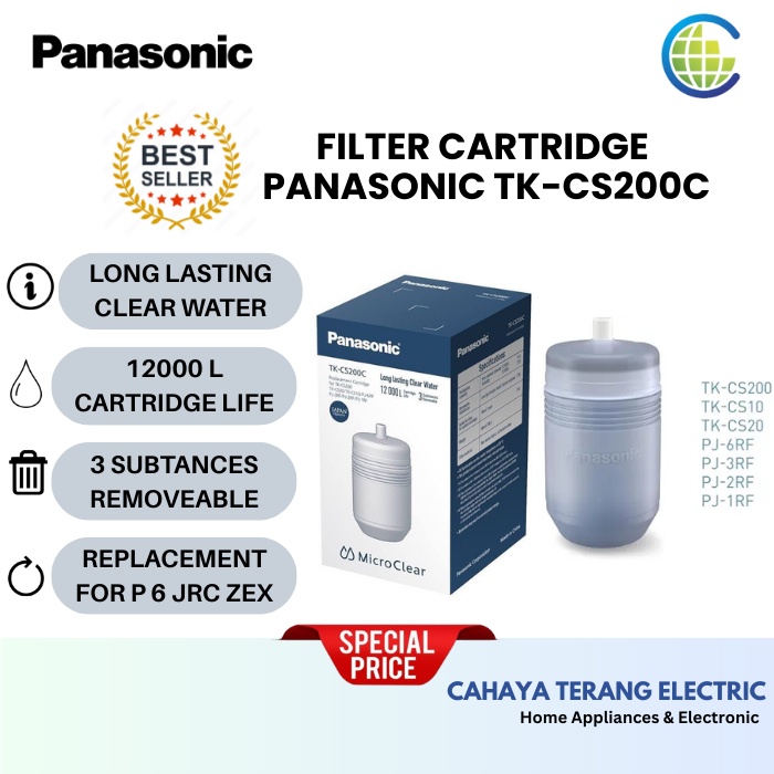 Jual Filter Cartridge Panasonic Tk-Cs200C Water Purifier Saringan Air Replacement For P-6Jrc Zex ...