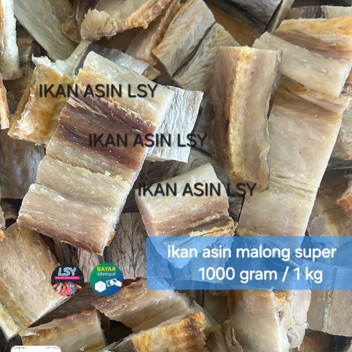 Jual ikan asin malong super 1000gram / 1 kg | Shopee Indonesia