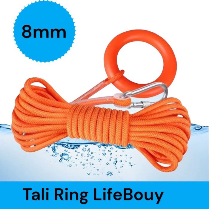 Jual Tali Pelampung Lifebouy Ring 30 meter Tali Pelampung Keselamatan ...