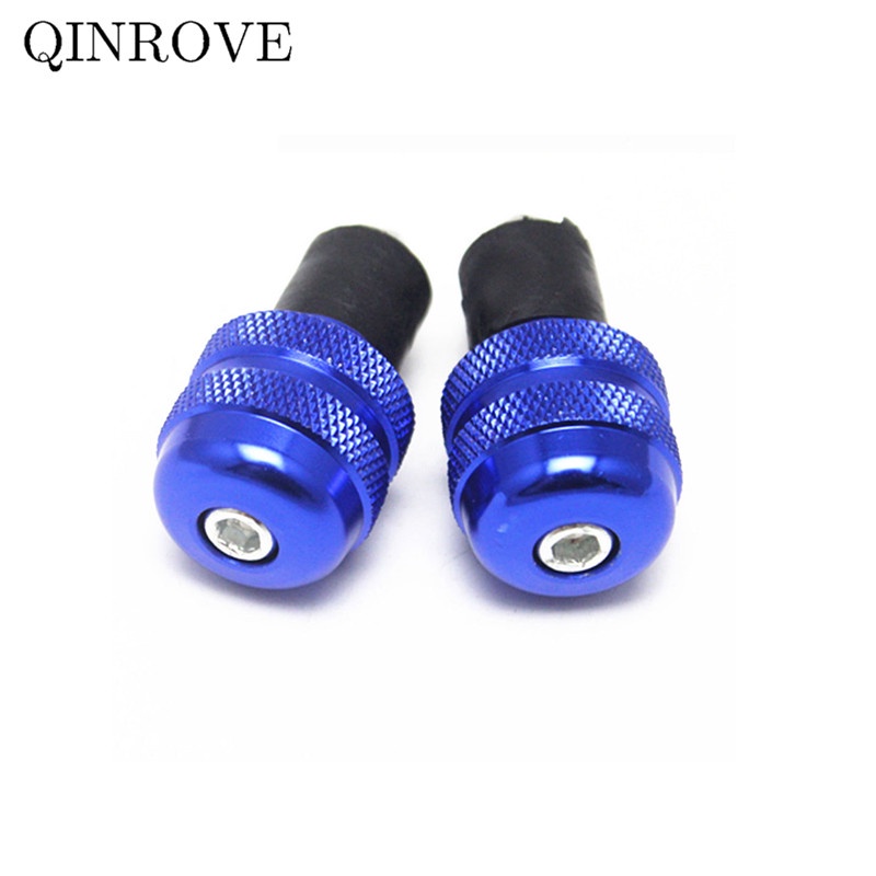 Jual NEW CNC Aluminum Motorcycle 7/8'' 22MM Handlebar End Cuffs ...