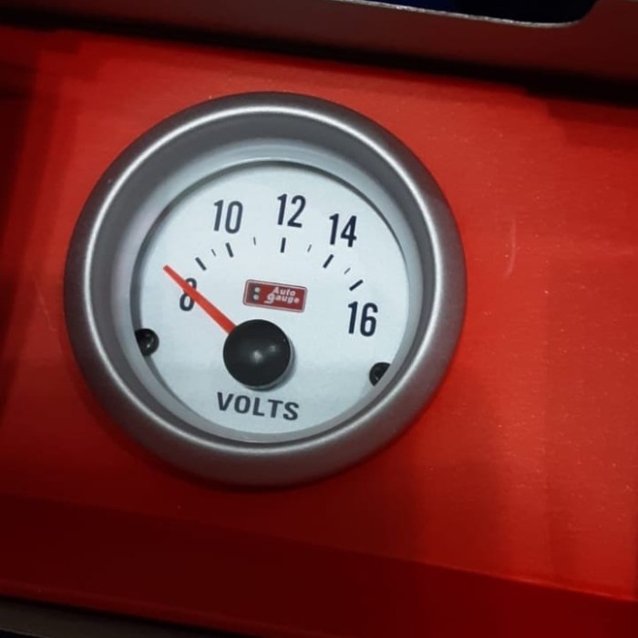 Jual terbaru !!! auto gauge mobil volt aki / volt accu mobil auto gauge ...