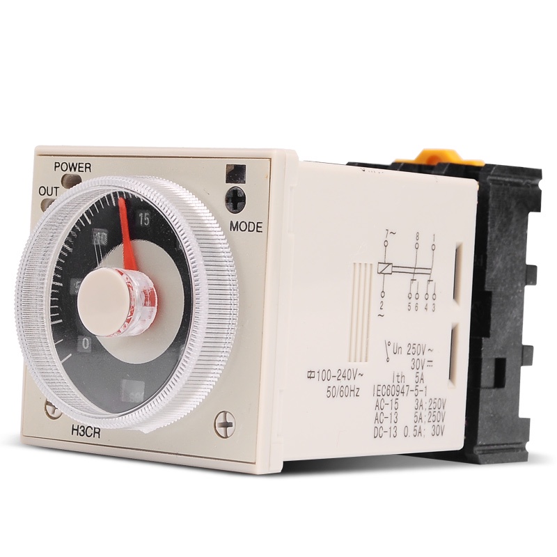 Jual NEW 24V to 240V AC Multi-range time relay with Socket base ...
