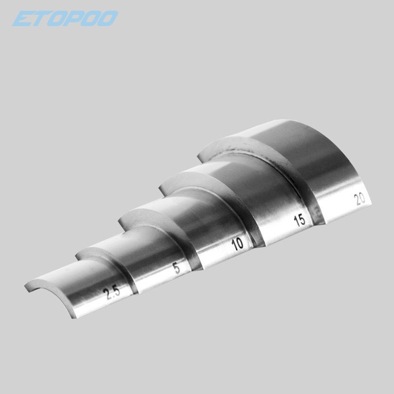 Jual NEW Carbon Steel Curved 5-Step Block for Ultrasonic Thickness ...