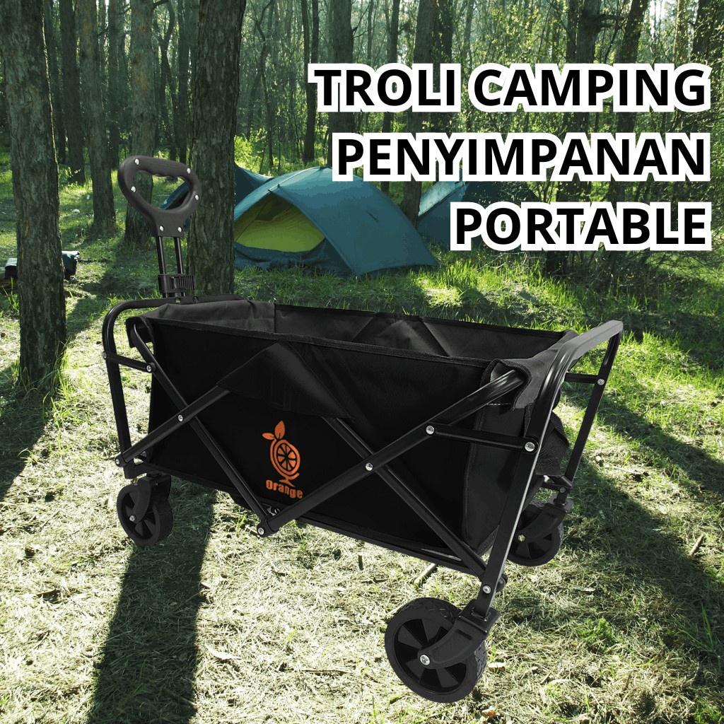 Jual B A R U Troli Barang Keranjang Belanja Troli Piknik Besar Roda ...