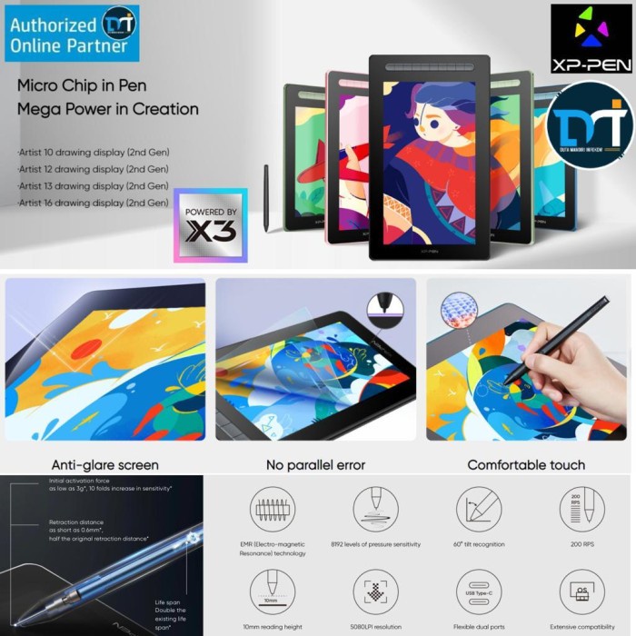 Jual Xp Pen Artist 10 12 13 16 22 (2Nd Gen) - Professional Drawing ...