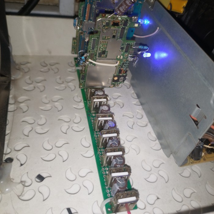 Jual Usb Hub Power Mesin Hp 10Port + Kabel (Mining Verus / Farm ...