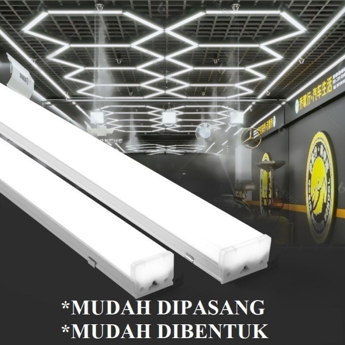 Jual Lampu LED Kap TL Waterproof 20w 40w120cm IP65 Outdoor lampu t8 ...