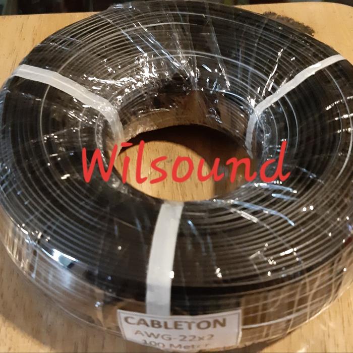 Jual Kabel 2X22 Awg Hitam 100M (Hitam Hitam Strip Putih) | Shopee Indonesia