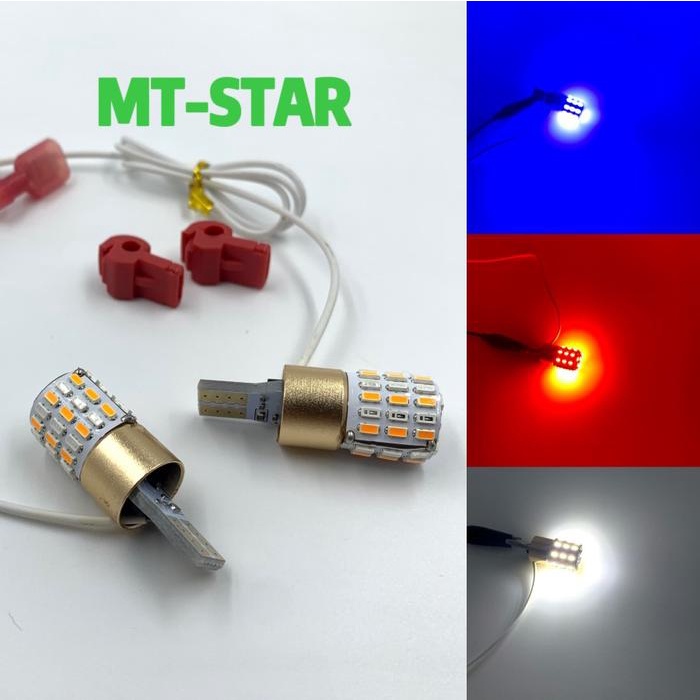 Jual KODE D MT STAR Lampu Led T10 54 Mata MT-STAR 2 warna 2in1 54 titik ...