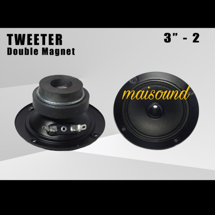 Jual TWEETER DOUBLE MAGNET 3 INCH TWITER 3INCH BIASA BUAT SPEAKER MODEL BMB | Shopee Indonesia