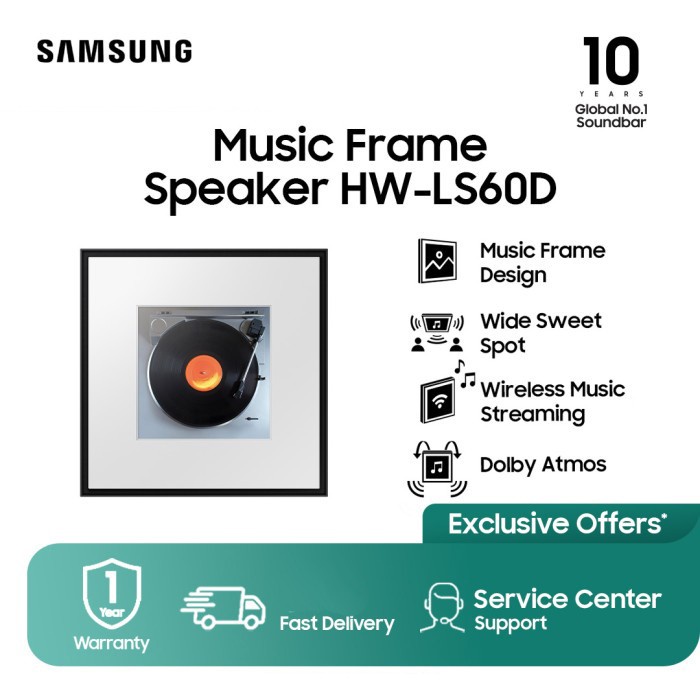 Jual Samsung HW-LS60D/XD Music Frame Wireless Dolby Atmos Speaker ...