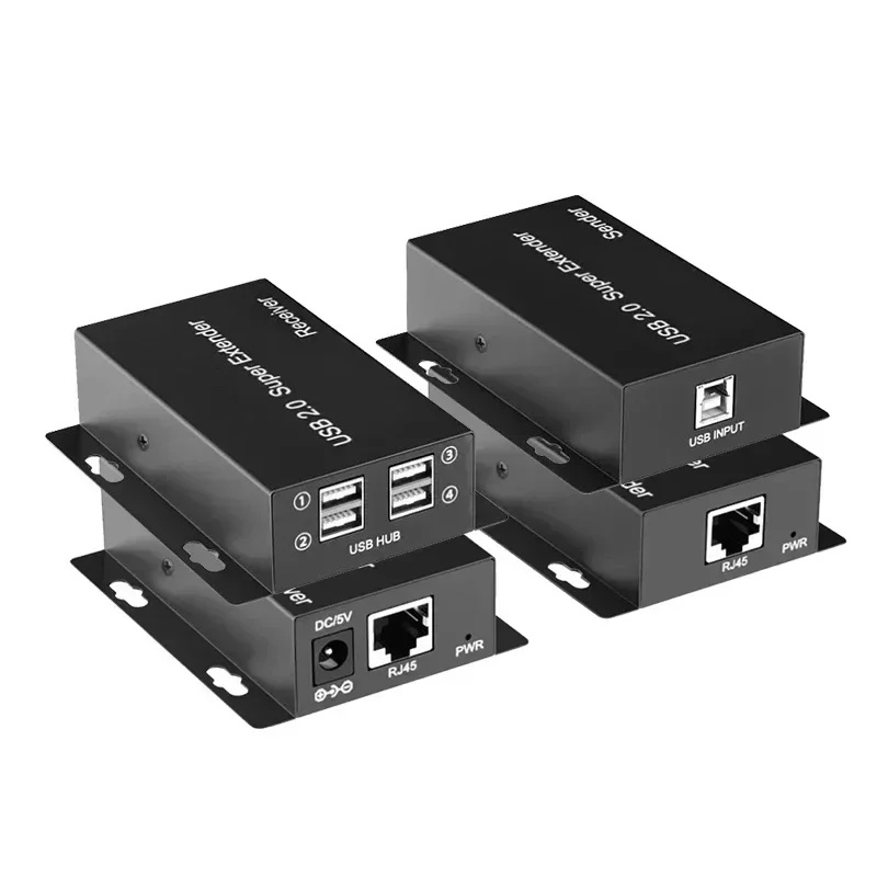 Jual SALE 50m 4 Port USB 2.0 Hub Extender By Rj45 Cat6 Ethernet Cable ...