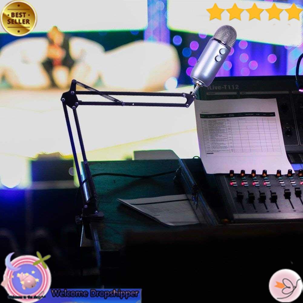 Jual ETS Stand Holder Mikrofon Boom Arm Desk Microphone Lazypod ...