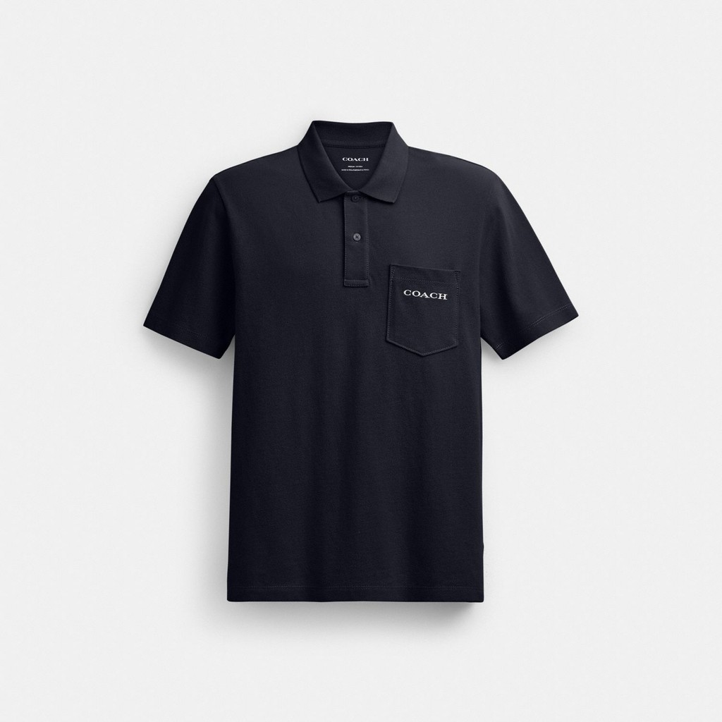 Jual Coach Pocket Polo In Organic Cotton - Baju Pria | Shopee Indonesia