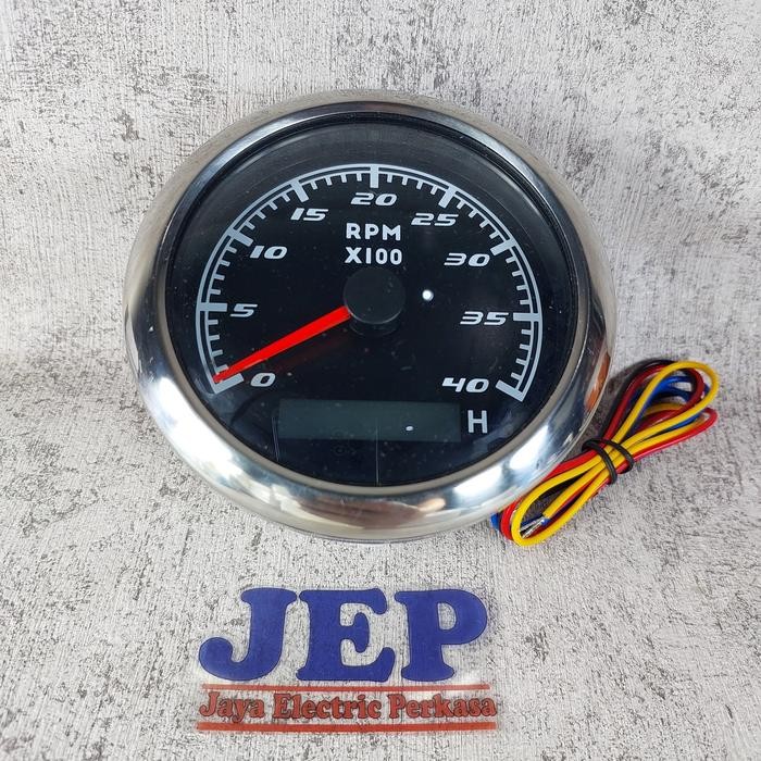 Jual TACHOMETER GENSET RPM METER 4000 RPM 12V / 24V TACHOMETER WITH ...