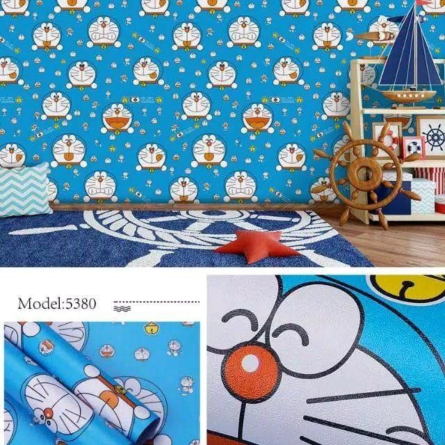 Jual Senja_Craft Wallpaper Dinding Karakter Doraemon 3 Dimensi Ukuran ...