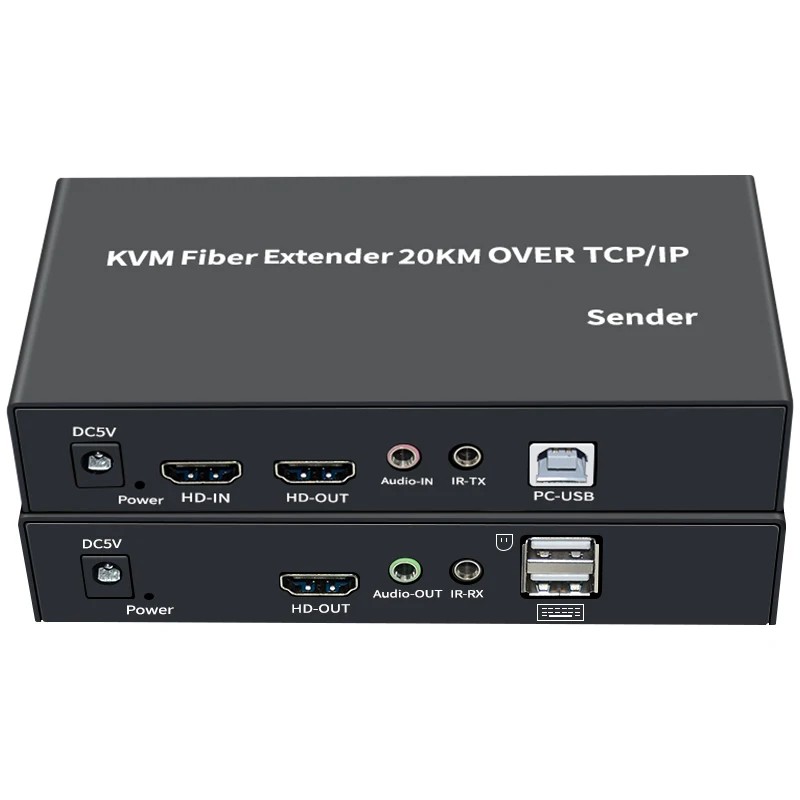 Jual BEST 20km HDMI KVM Fiber Cable Extender Over TCP IP Video ...