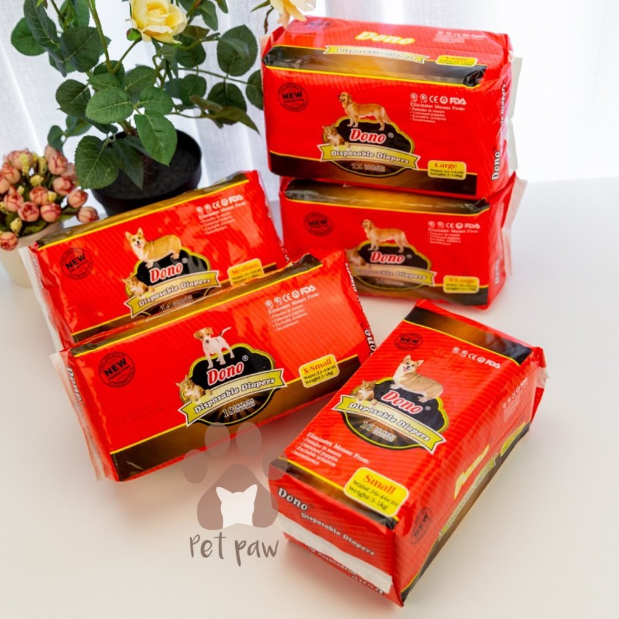 Jual Popok Anjing Betina Dono Female Diapers Sekali Pakai Dog Pet ...