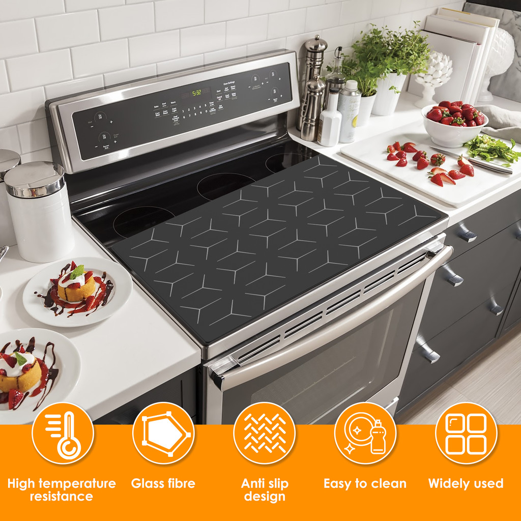 Jual Induction Hob Protector Mat Heat Resistant Induction Cooktop Mat ...