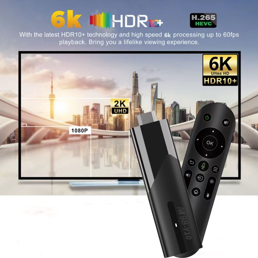 Jual M98 Y10 Atv Tv Stick Android Tv Box Allwinner H618 Hd 4K 6K 2Gb 16Gb Dual Wifi 4G 5G Bt5.0 ...