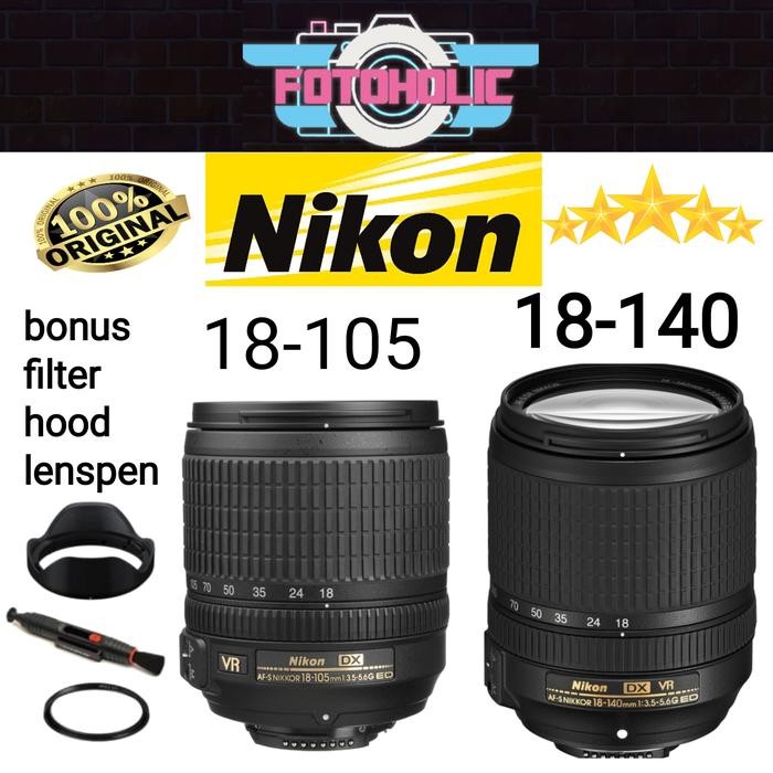 Jual Lenz- Lensa Nikonaf-S Dx 18-140Mm Vr/Lensa Nikon Dx 18-105 Mm Ed ...