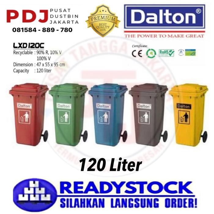 Jual Tempat Sampah Besar HDPE 120 liter Dalton bukan Kleen Kualitas TERBAIK | Shopee Indonesia