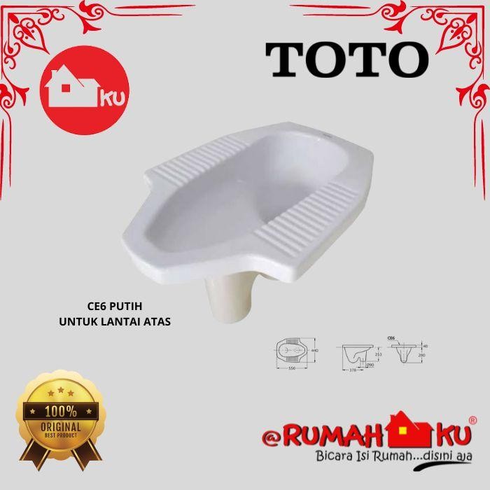 Jual PROMO Kloset Jongkok TOTO CE6 Putih Squatting Toilet | Shopee ...