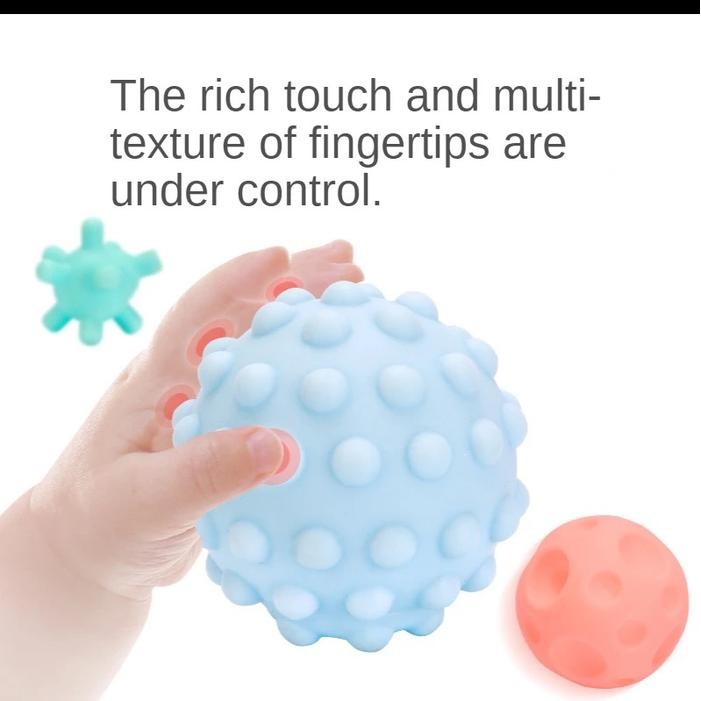 Jual SOFT SENSORY BALLS 6PCS BABY EDUCATION TOY MAINAN SENSORIK ANAK ...
