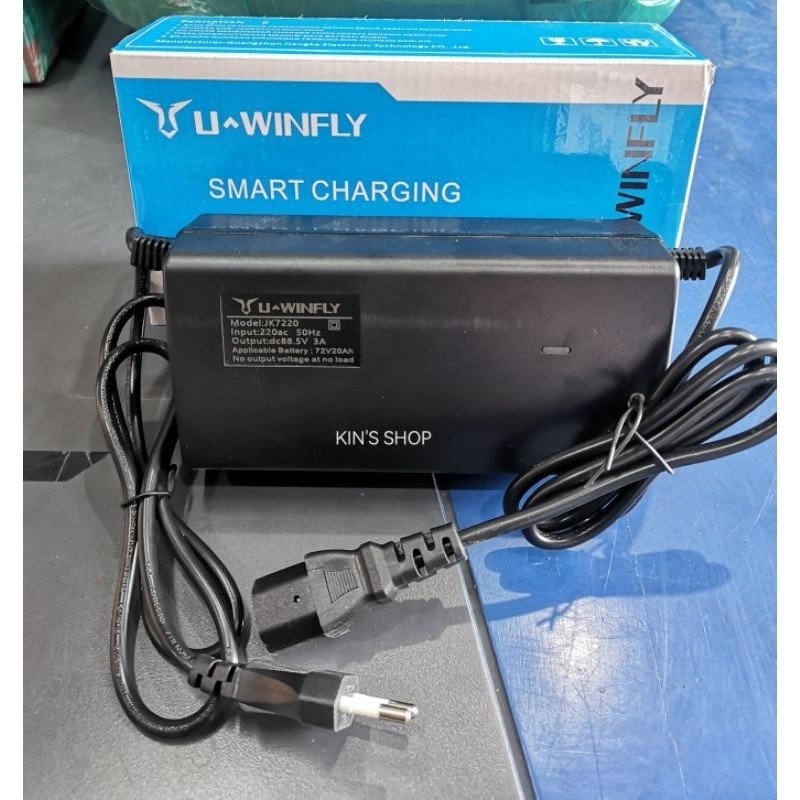 Jual CHARGER MOTOR LISTRIK ORI UWINFLY 60V 20AH & 72V 20AH T3 LN T3S T5 ...