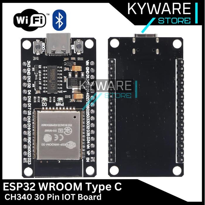 Jual ZANE VIKO ESP32 CH340 TYPE C ESP 32 USB C WROOM WIFI BLUETOOTH BLE IOT DEVELOMPENT BOARD ...