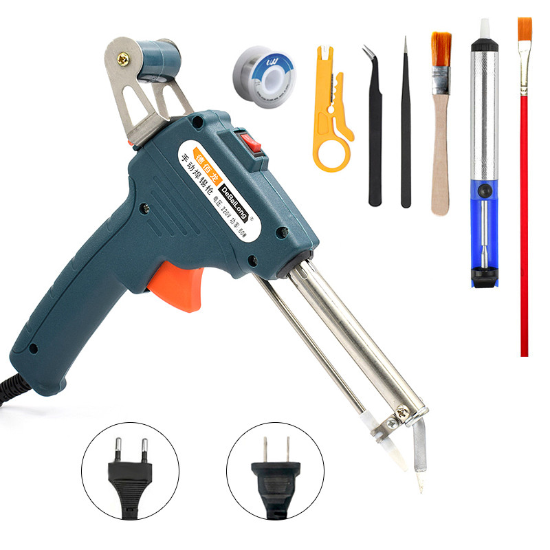 Jual 60W Electric Soldering Iron Kit Manual Send Tin Gun Soldering Iron ...
