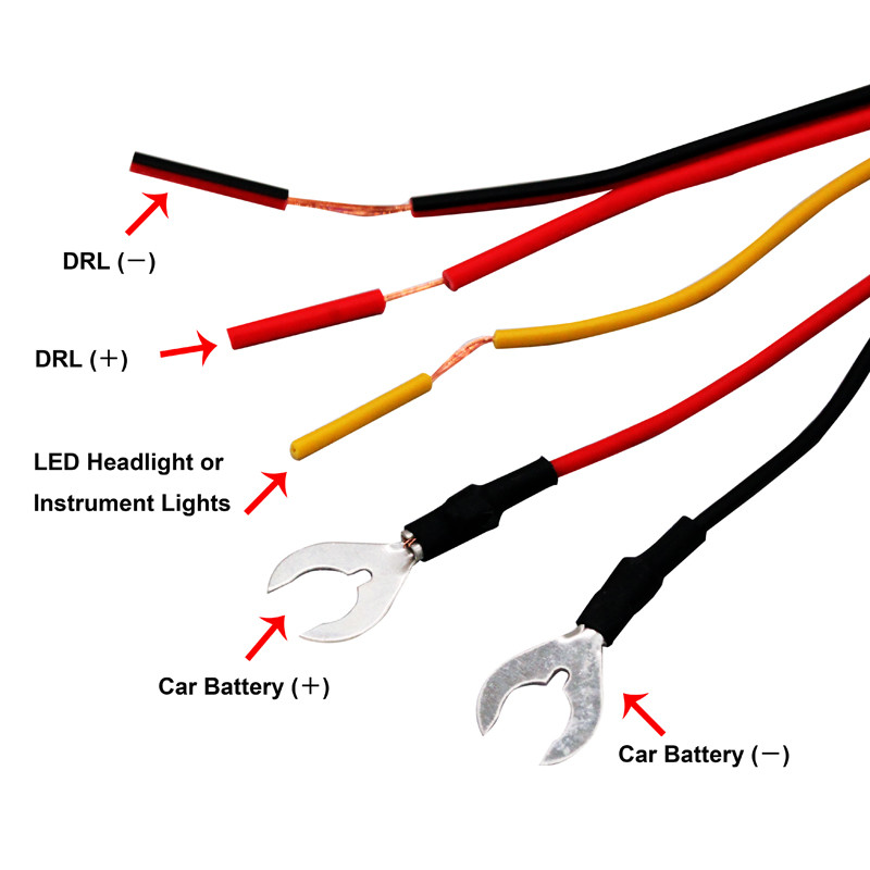 Jual Drl Controller Auto Car Led Daytime Running Light Relay Harness Dimmer On/Off 12-18V Fog ...