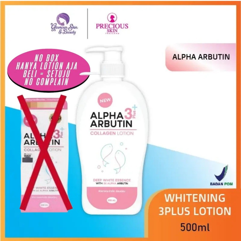 Jual Precious Skin Thailand Alpha Arbutin 3 Plus Collagen Whitening Lotion , Lotion Pemutih ...