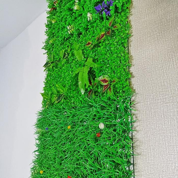 Jual 40*60Cm Daun Sintetis Dinding Boxwood Panel Daun Artificial ...