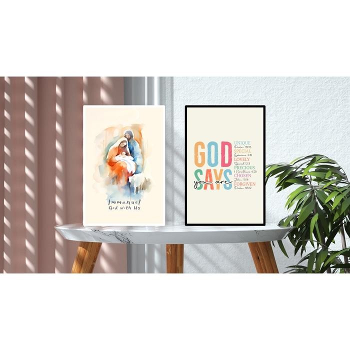 Jual Stok Baru Hiasan Dinding Kristen Katolik Aesthetic / Wall Decor ...