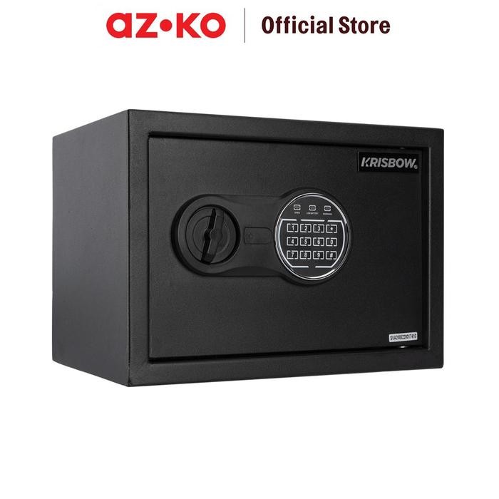 Jual AZKO Krisbow Brankas Besi 20sce 1/3 - Hitam | Shopee Indonesia