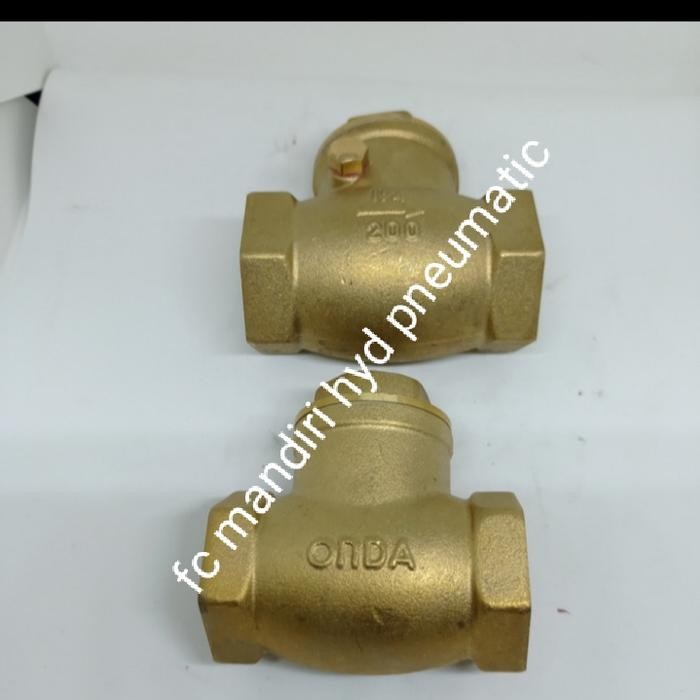 Jual Hemat Swing Check Valve Kuningan Onda 3/4 Inch | Shopee Indonesia