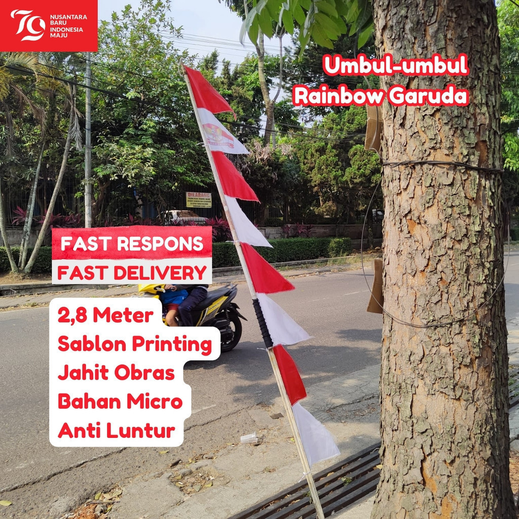 Jual Tungtung Party Umbul Umbul Merah Putih Model Tahun Panjang Produk ...