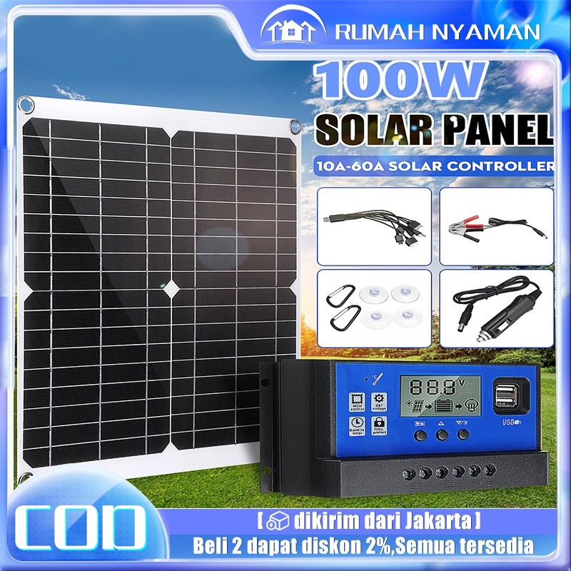 Jual Msb - Panel Surya Solar Panel 100w Mono Panel Kristal Mono Panel ...