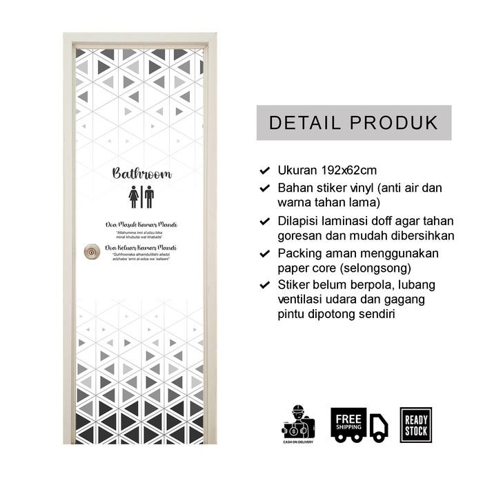 Jual Sticker Pintu Kamar Mandi Motif Minimalis | Shopee Indonesia