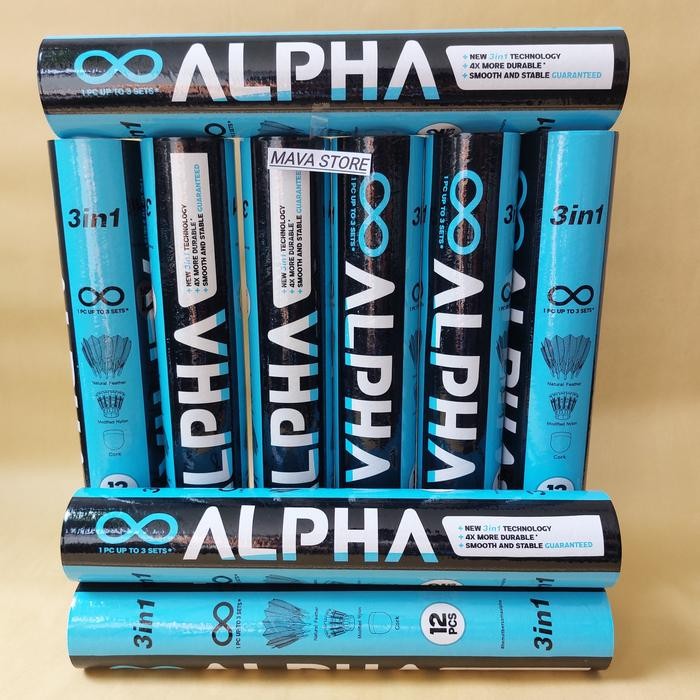 Jual ALPHA / ALPHA SHUTTLECOCK 3IN1 / BADMINTON | Shopee Indonesia