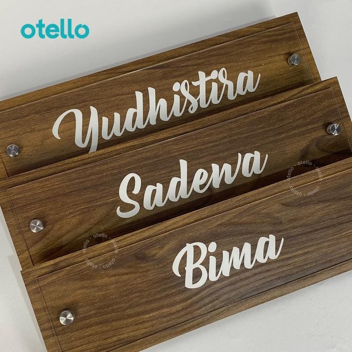 Jual Custom Nomor Kamar Nama Ruangan Sign Board Papan Kantor Room ...