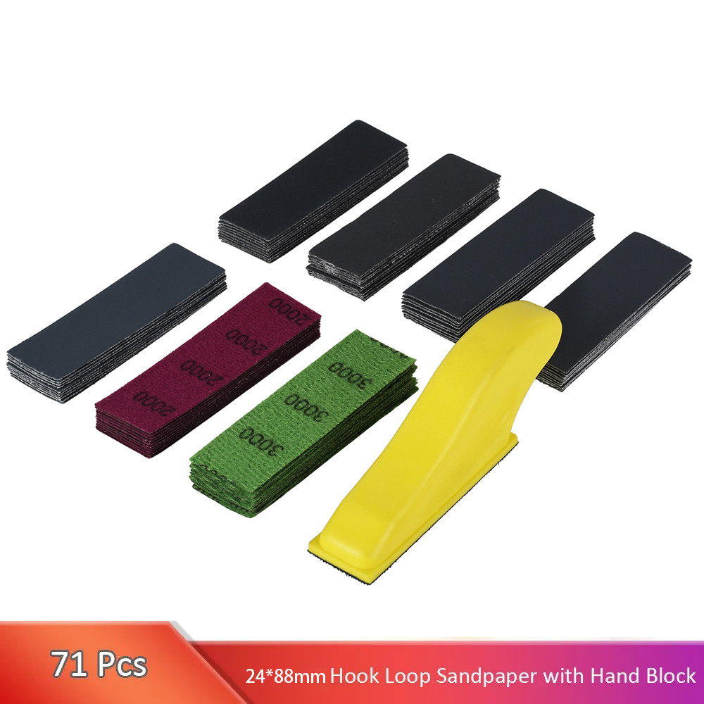 Jual 70 Pcs Hand Sander Kit Mini Detail Finger Micro Sander Block Small ...