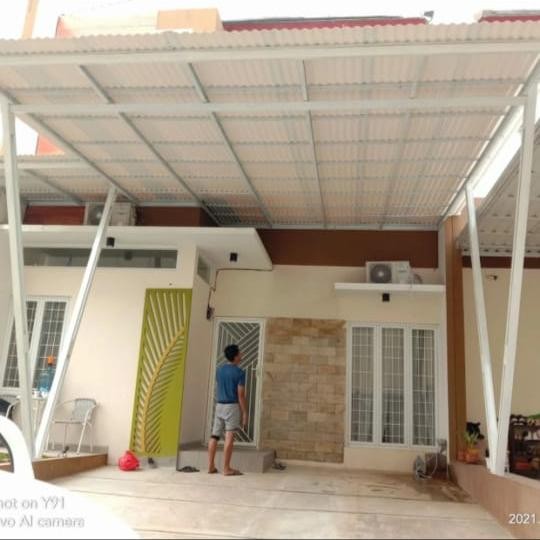 Jual Promo Kanopi Baja Ringan Atap Alderon Rs/Singel Layer Berkualitas ...