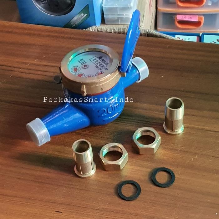 Jual Meteran Air 3/4Inchi /Water Meter 3/4"/Flow Meter 20Mm | Shopee ...
