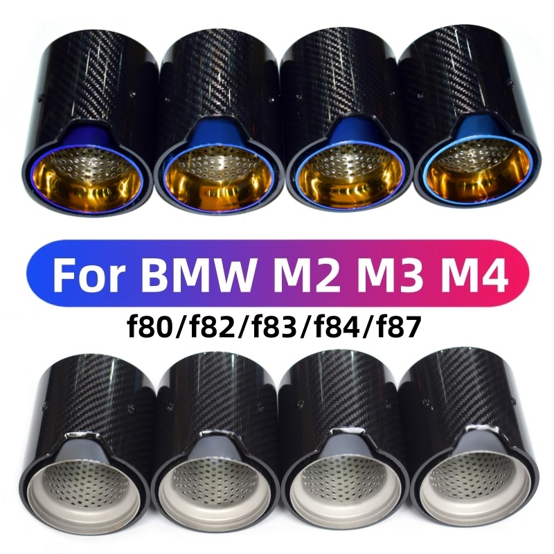 Jual IMPORT For BMW M2 F87 M3 F80 M4 F82 F83 CarMuffler Tail Pipe Upgrade 4 PCS Mperformance ...